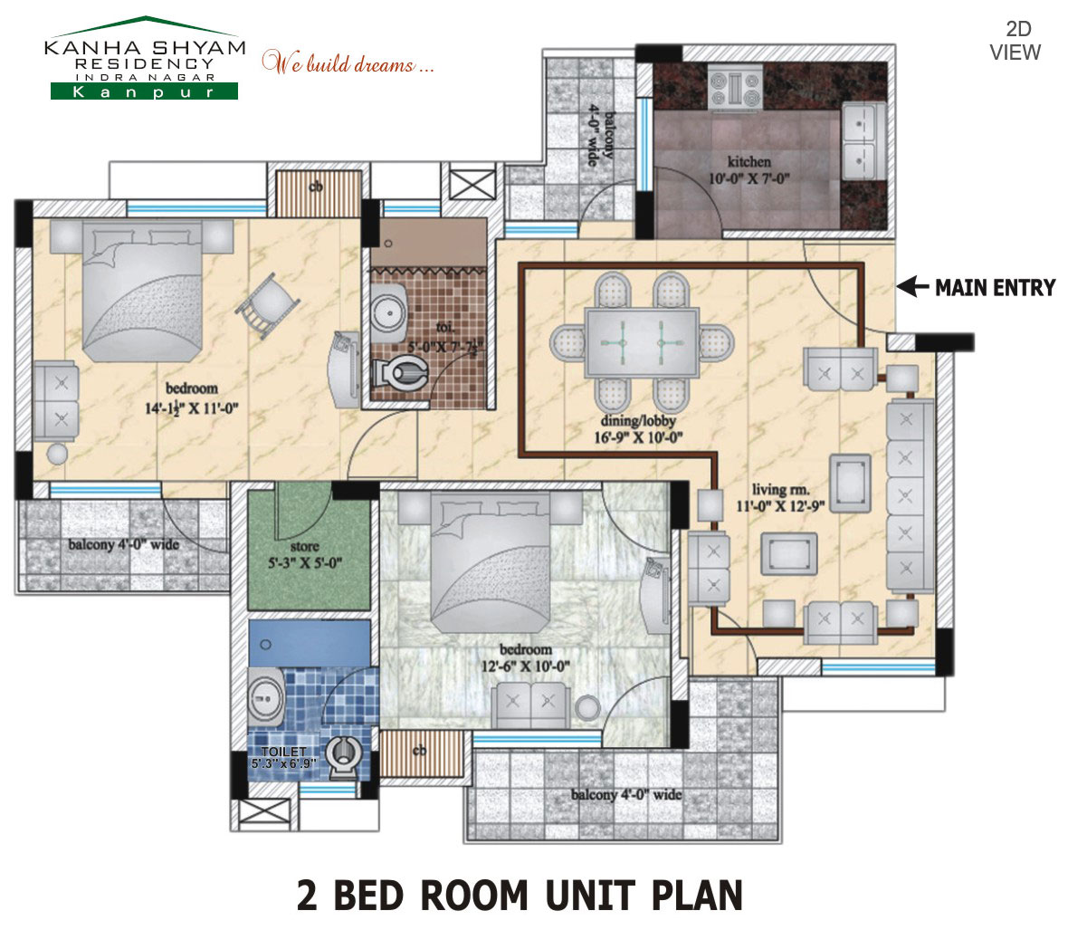 Kanha Shyam Residency - Indira Nagar Kanpur. - Apartments